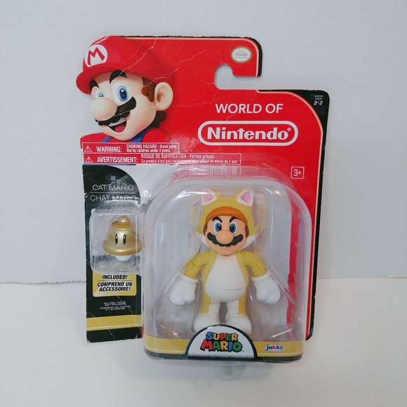 Jakks | Toys | Yellow Cat Mario World Of Nintendo Figure Nip | Poshmark